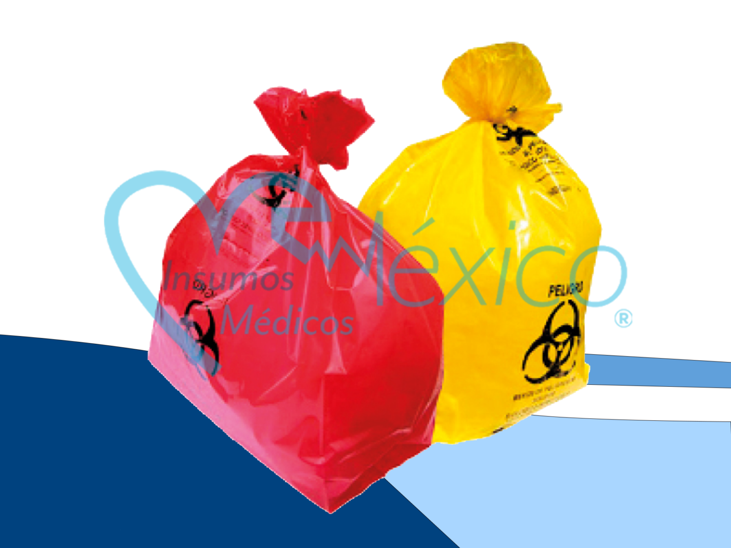 Bote de R.P.B.I. Rojo Capacidad de 4.7 Litros - Insumos Médicos México